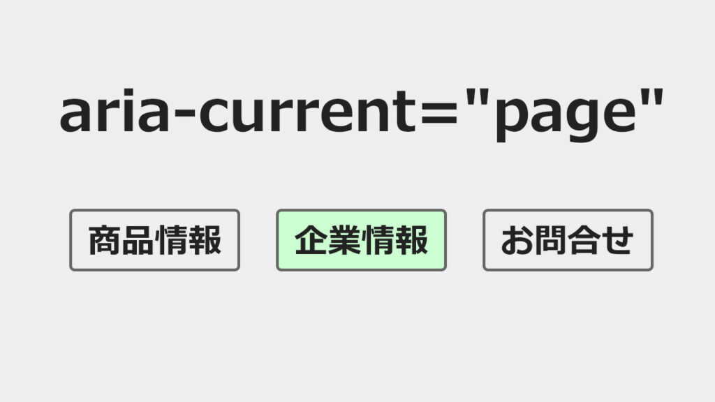 ナビの現在位置にはaria-current=”page”を使う – てまりのユニバーサルデザイン